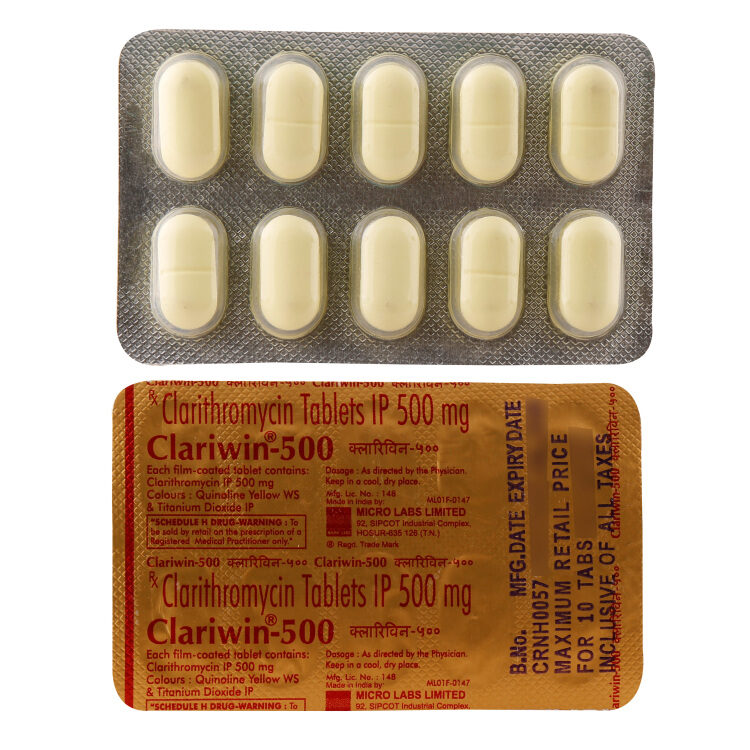 RITEMED Clarithromycin 500mg Film-Coated Tablet 50's price in the ...
